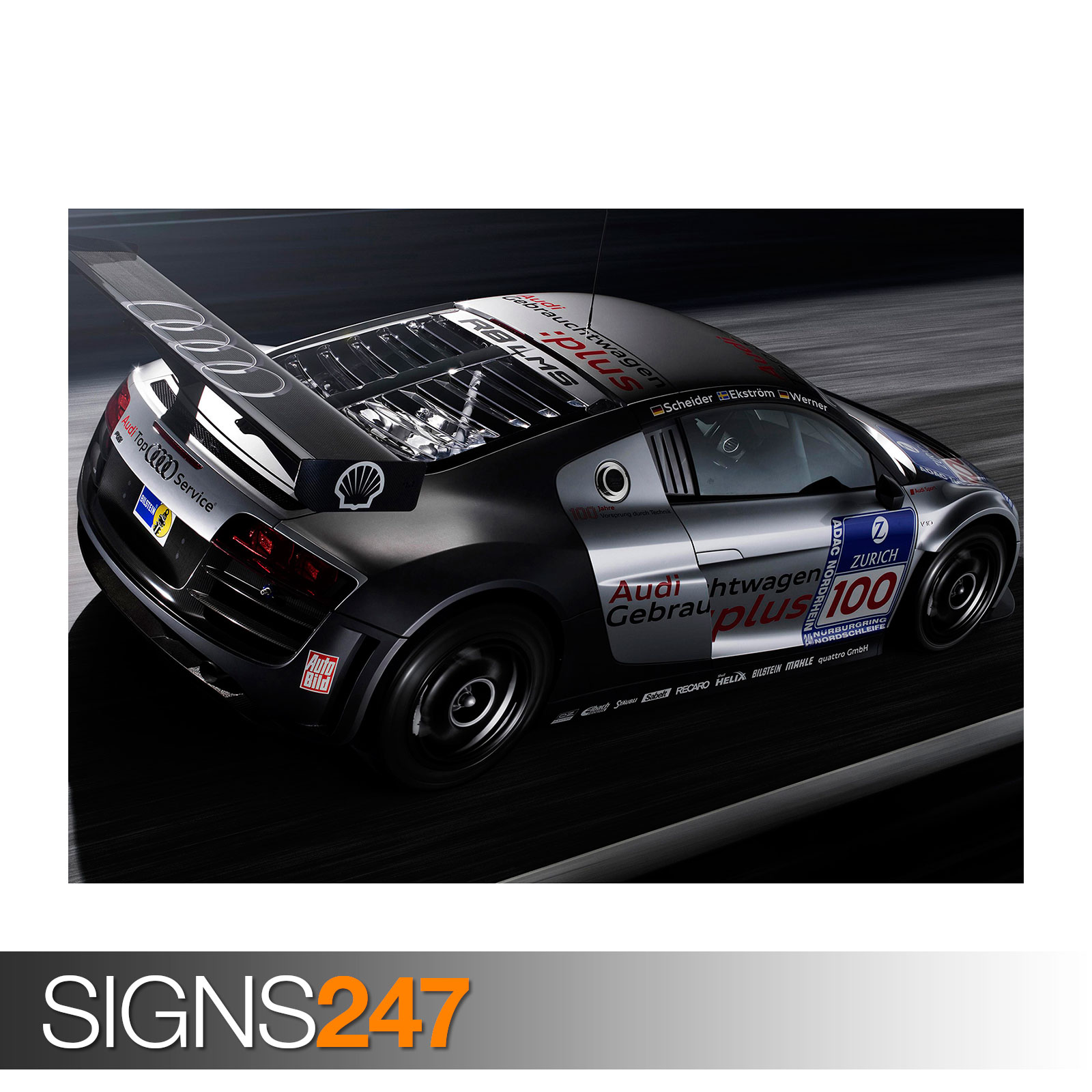 AUDI R8 SPORT (0808) Car Poster - Photo Picture Poster Print Art A0 A1 ...