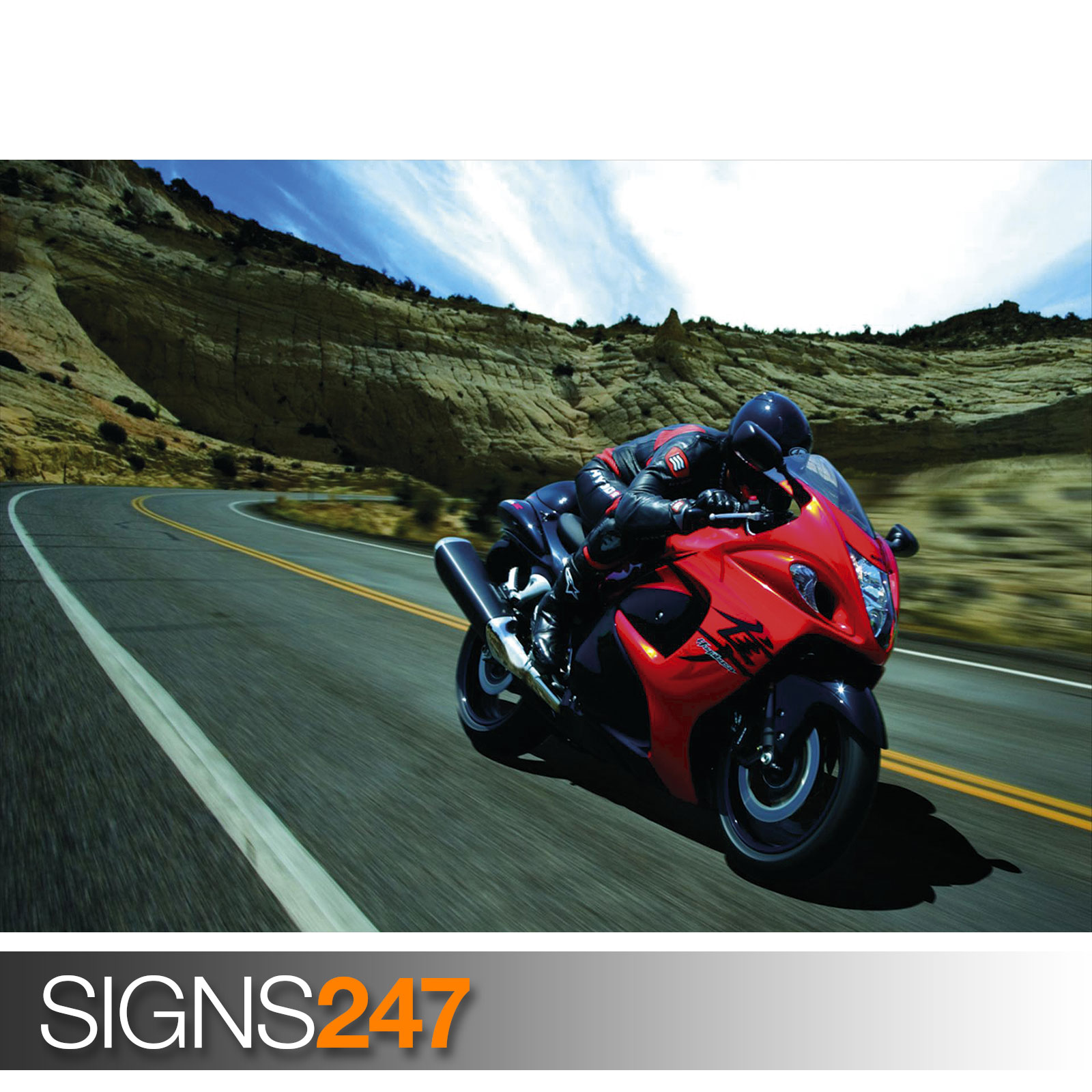 SUZUKI GSX 1300R HAYABUSA (1579) Motorbike Poster - Poster Print A0 A1 ...