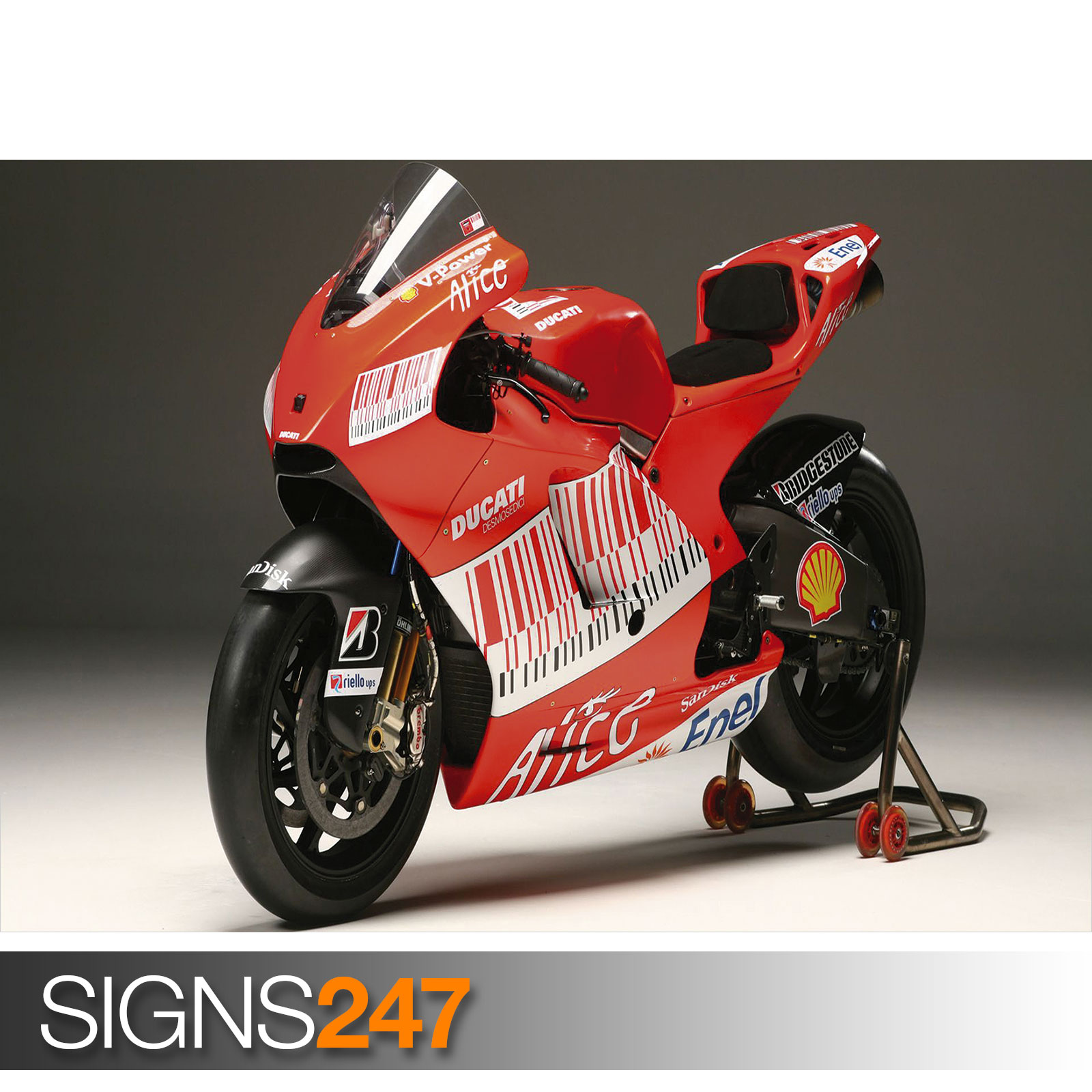 DUCATI SPORTS BIKE (1717) Motorbike Poster - Photo Poster Print Art ...