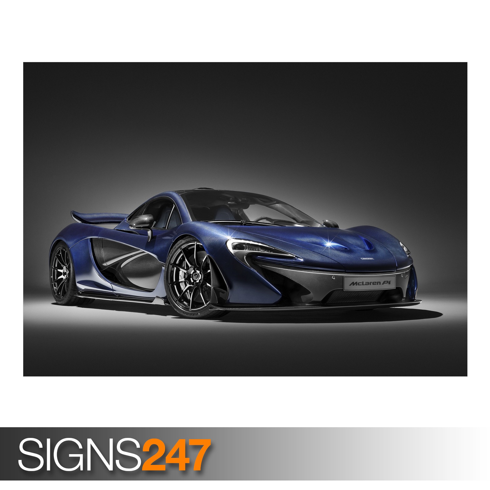2016 MCLAREN P1 MSO (9057) Car Poster - Picture Poster Print Art A0 A1 ...