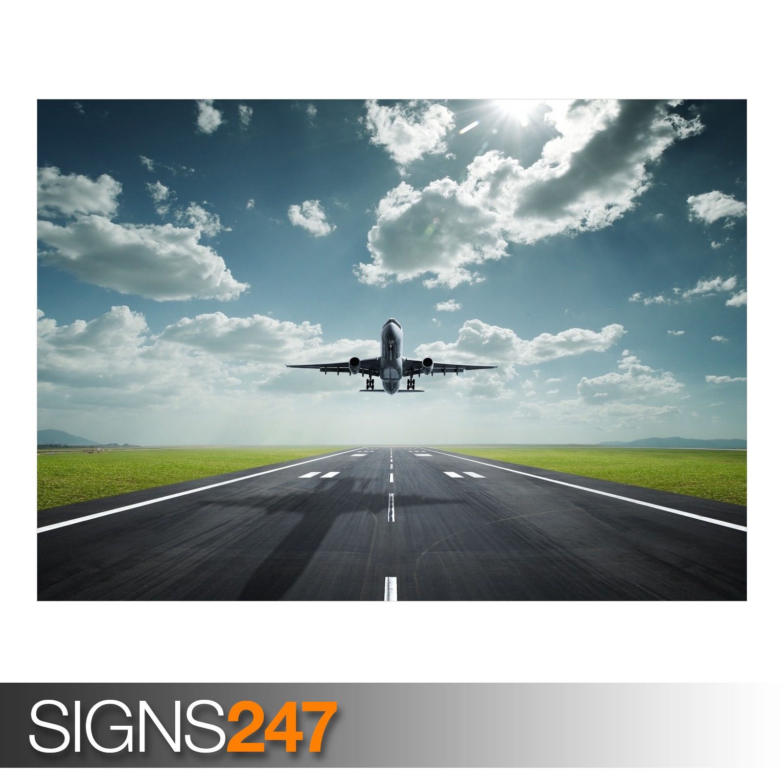 AIRPLANE TAKE OFF (AA006) AIRCRAFT POSTER - Photo Poster Print Art ...