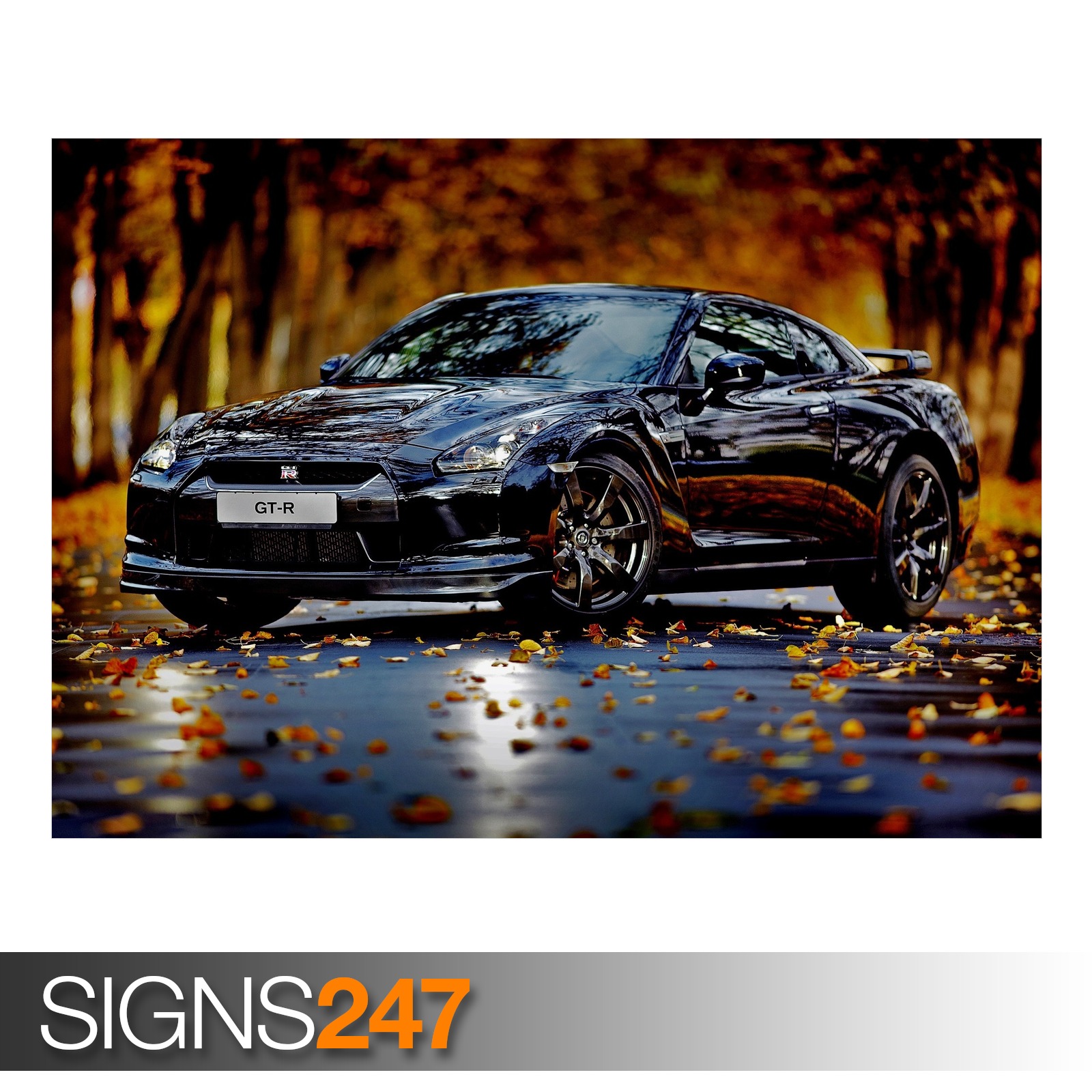 NISSAN SKYLINE GTR AUTUMN (AA136) CAR POSTER - Poster Print Art A0 A1 ...