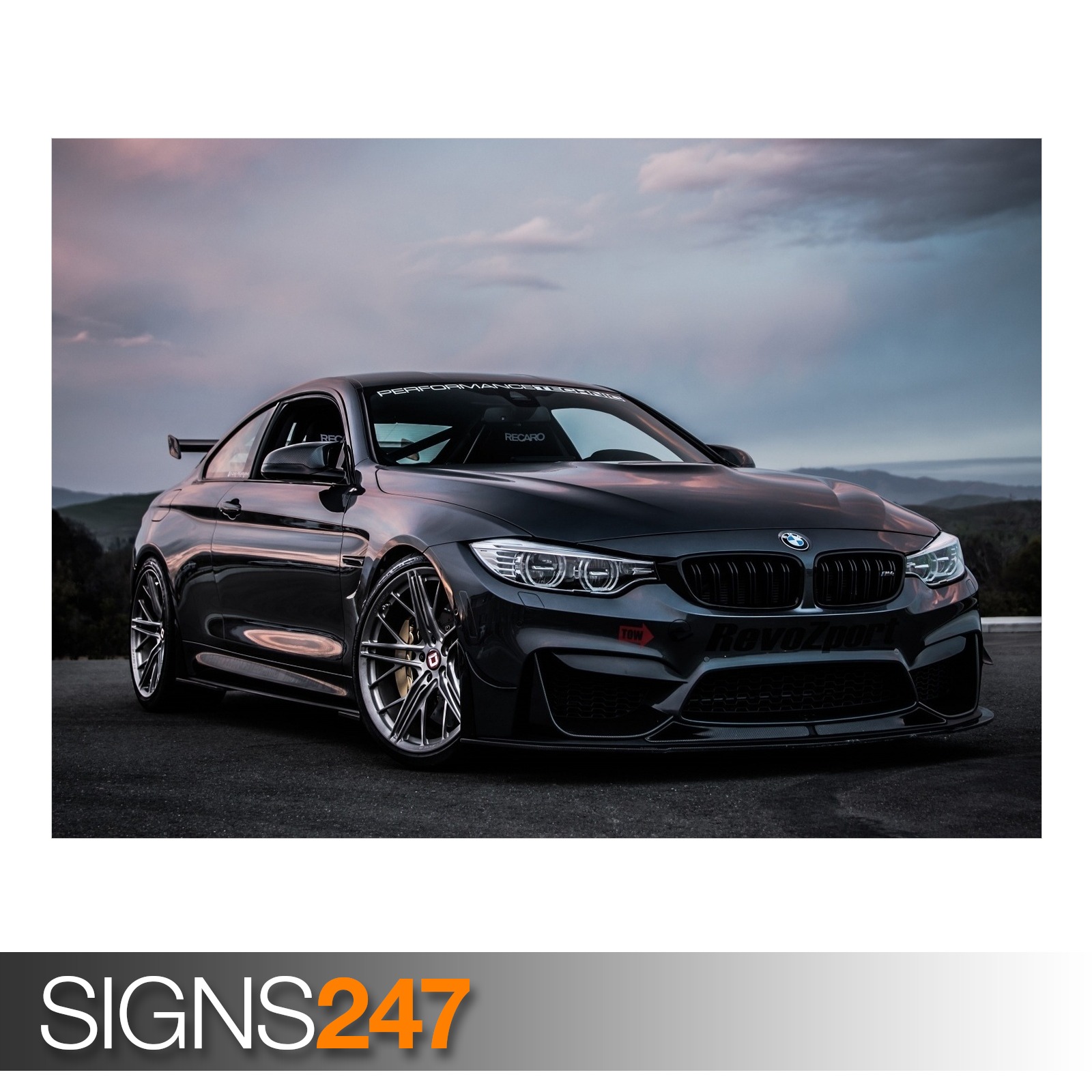 BMW M4 COUPE (AA240) CAR POSTER - Photo Picture Poster Print Art A0 A1 ...