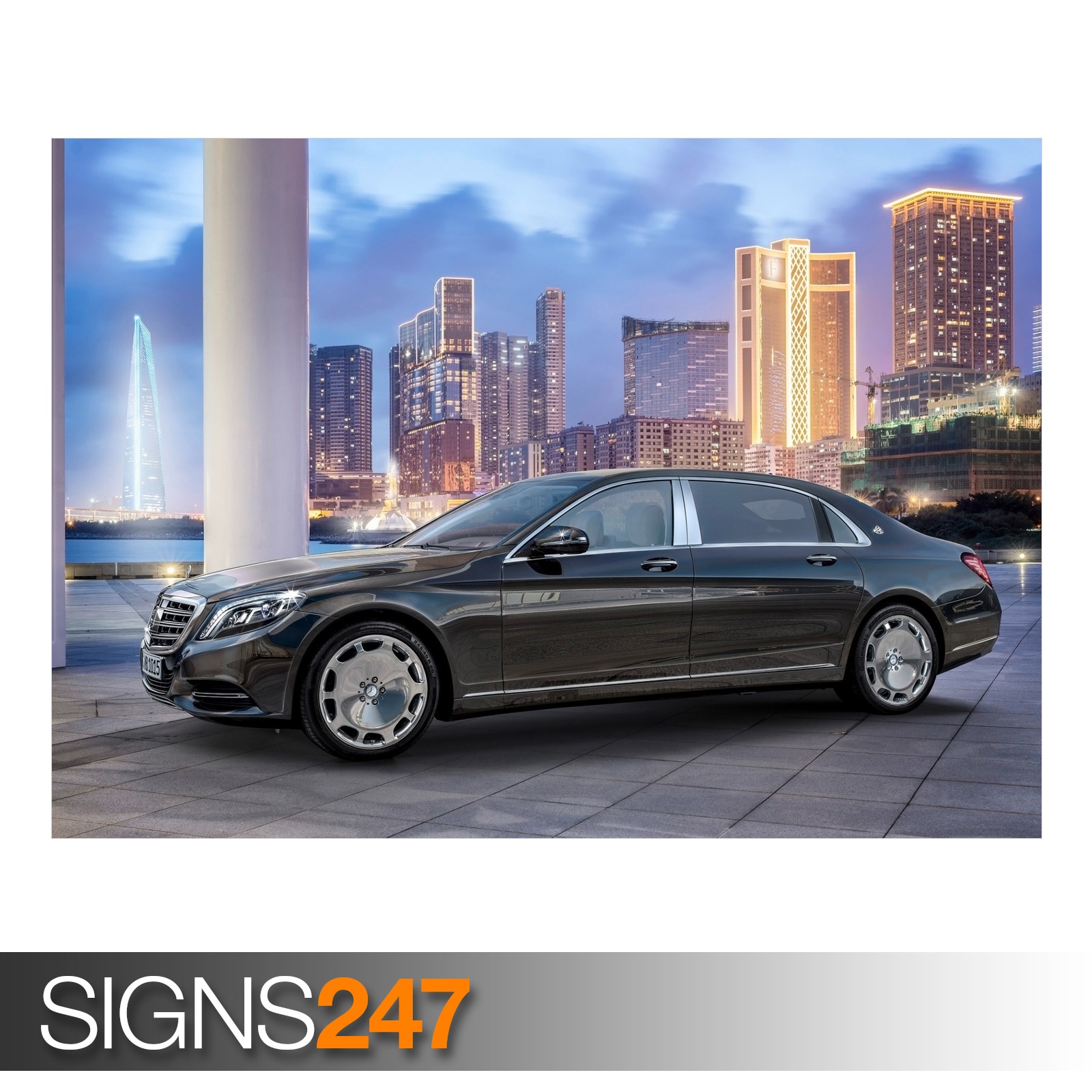 MERCEDES-BENZ MAYBACH S-CLASS (AB089) CAR POSTER - Poster Print Art A0 ...