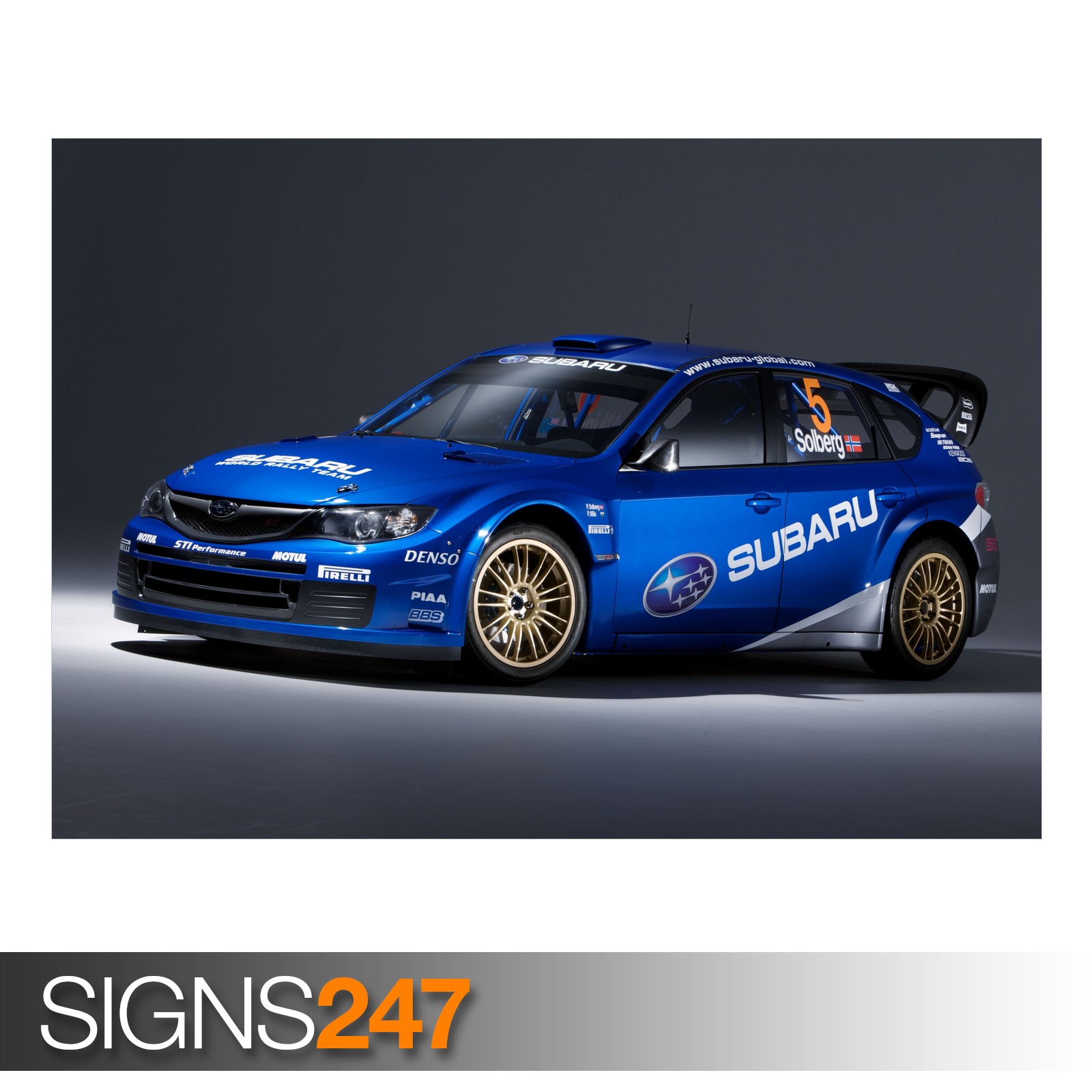 SUBARU IMPREZA (AB599) CAR POSTER - Photo Picture Poster Print Art A0 ...