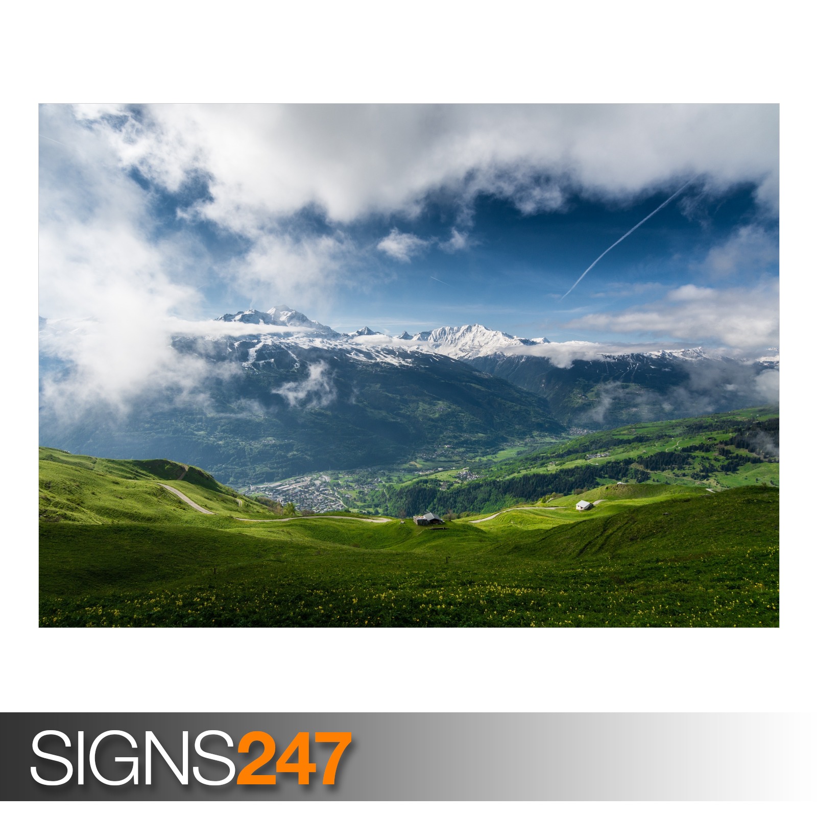 SPRING MOUNTAIN LANDSCAPE (AE029) NATURE POSTER - Poster Print Art A0 ...
