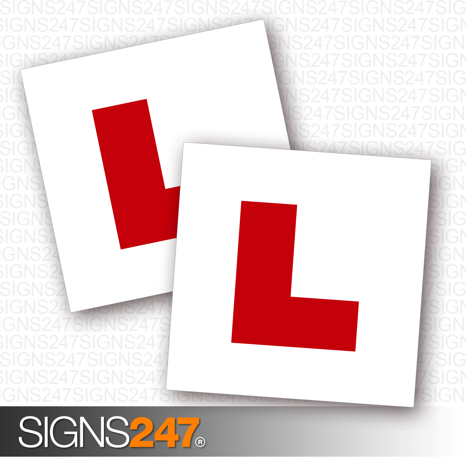 2 X LEARNER STICKER L Plate Stickers Legal Learner Driver Sticker Self ...
