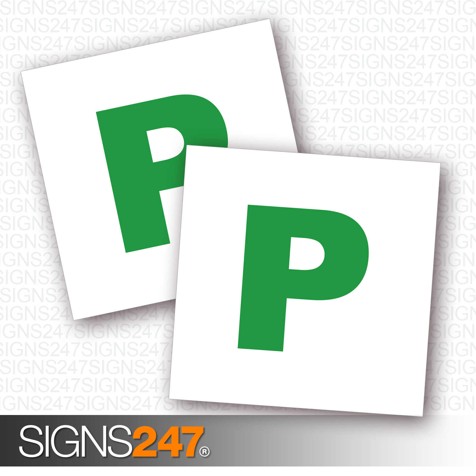 2 x New Driver P Plate Stickers Safety Car Learner Just Passed Vinyl ...