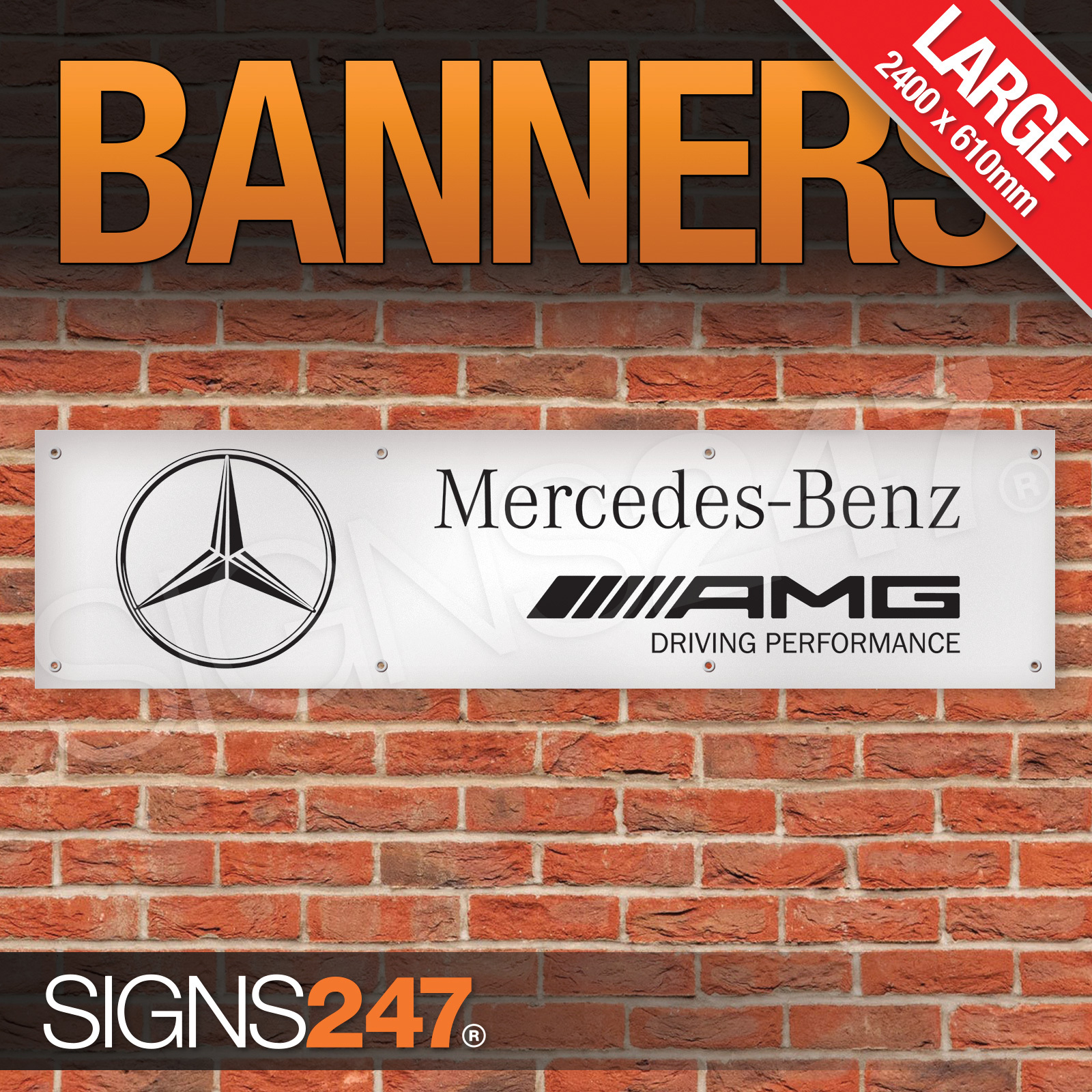 Mercedes Benz AMG Garage Workshop Banner LARGE PVC Sign Motorsport | eBay